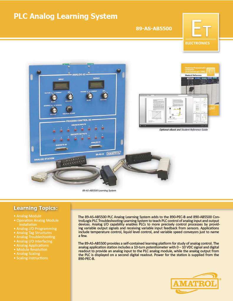 PLC Analog Application Training System | Amatrol