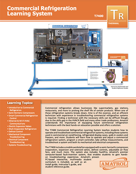 Commercial Refrigeration Learning System | Amatrol