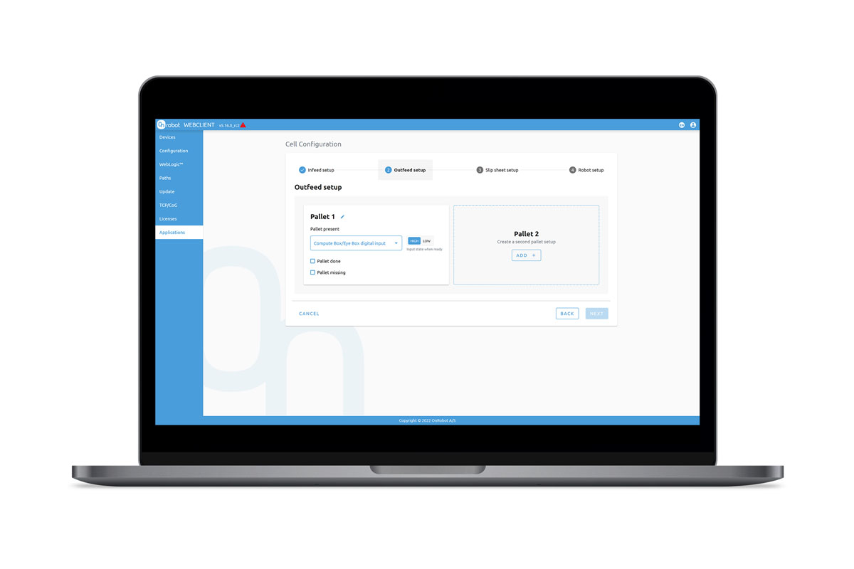 OnRobot Palletizing Software | Tech-Labs Pro